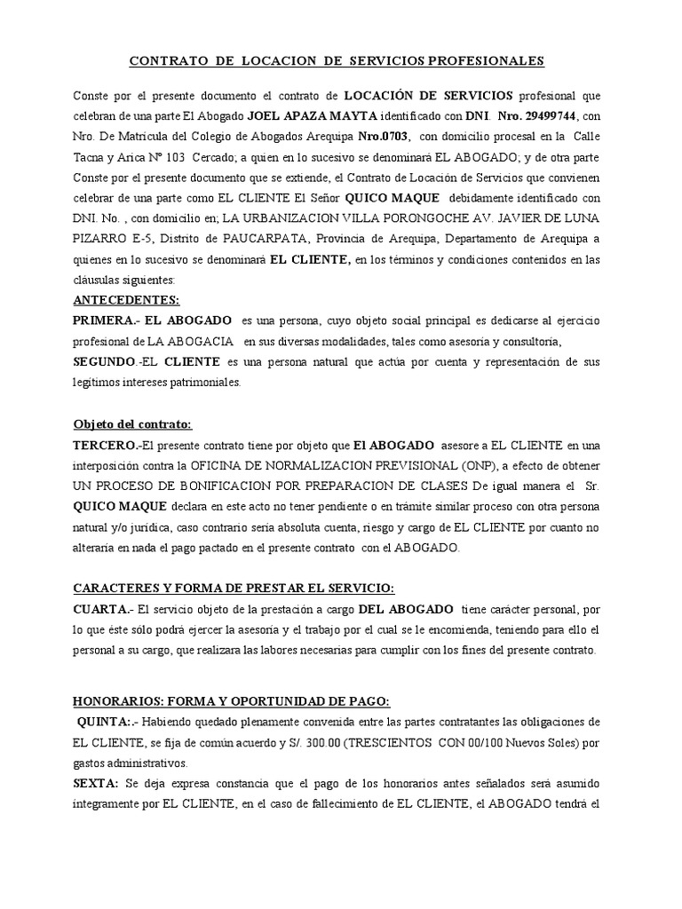 Contrato General de Clientes | PDF | Sentencia (ley) | Competencia (ley)