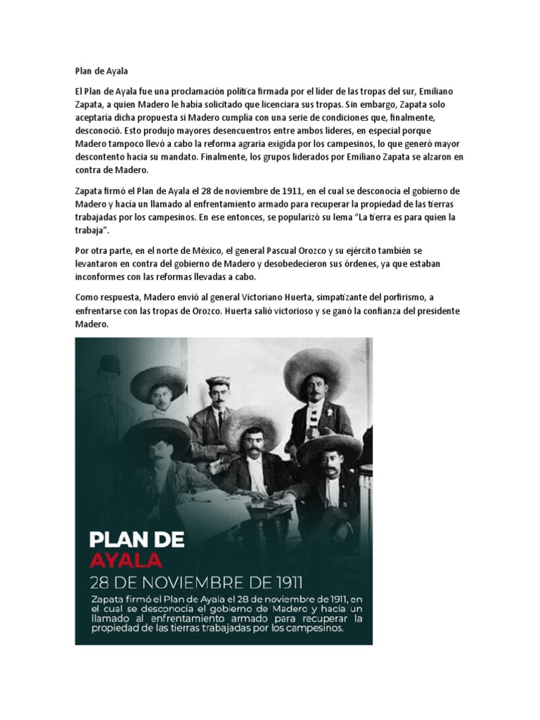 Plan de Ayala | PDF