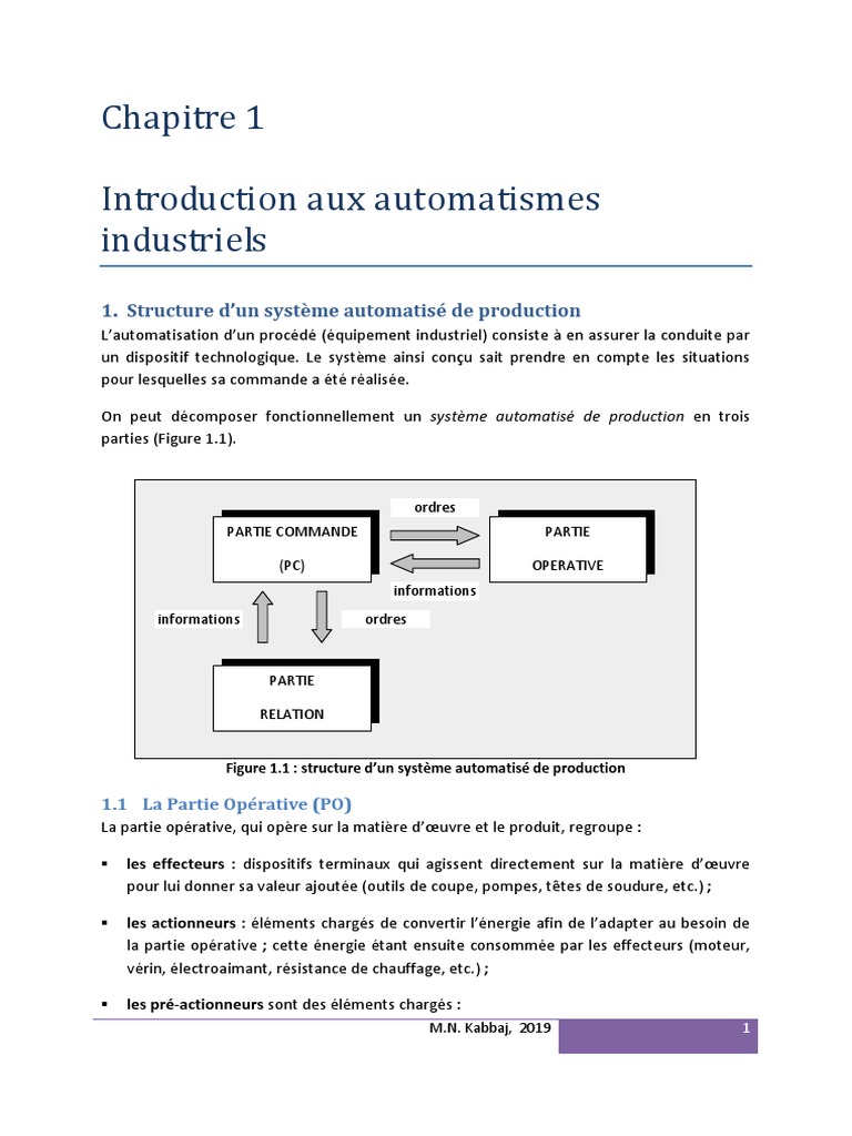 Introduction à l'automatisme industriel | PDF | Automatisation ...