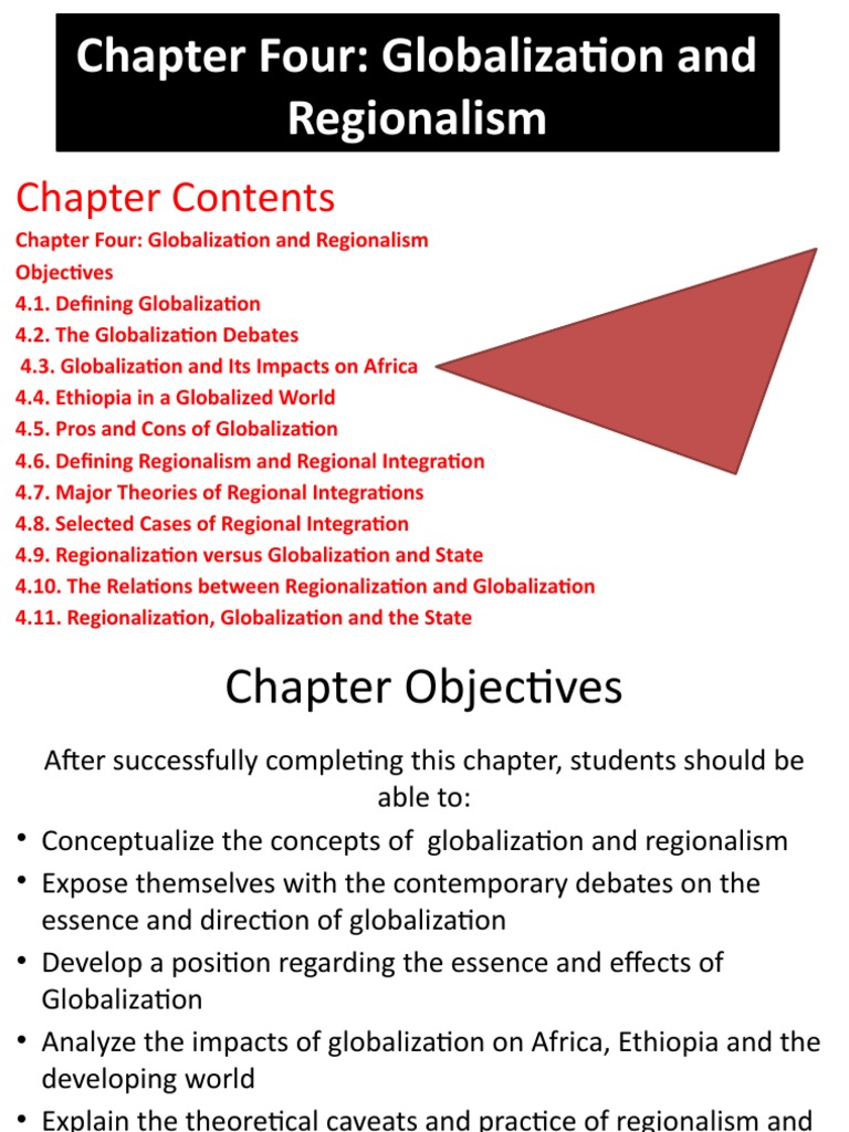 Chapter Four: Globalization and Regionalism | PDF | Globalization | Regional Integration