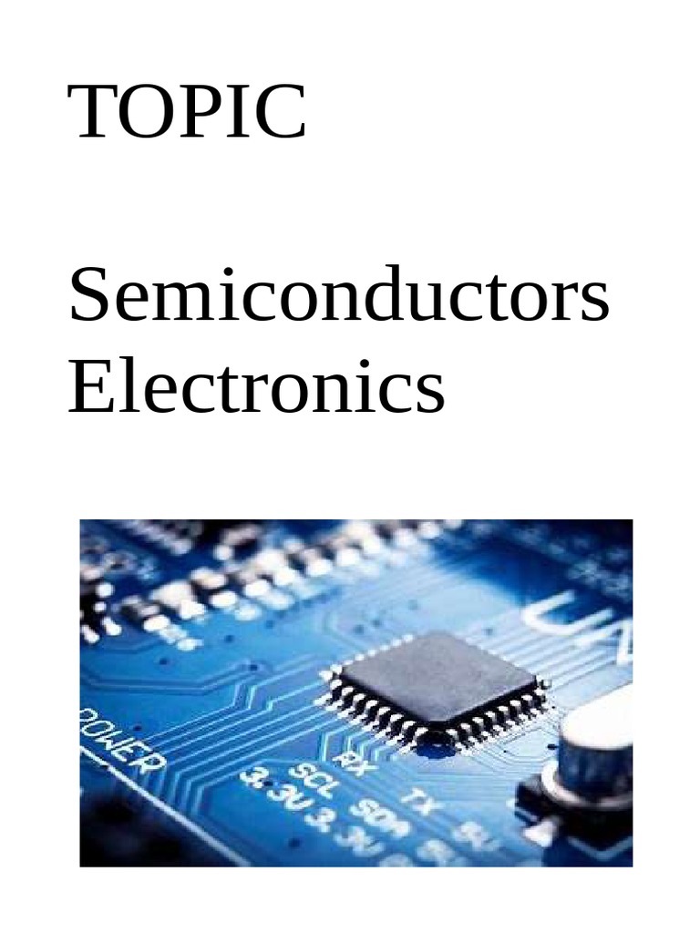 Main Semiconductor Project File | PDF | P–N Junction | Semiconductors