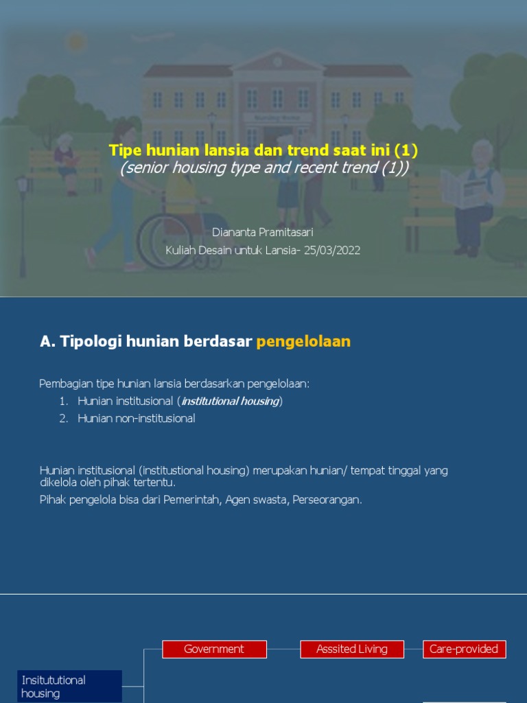 Materi #6 Tipe Hunian Lansia | PDF