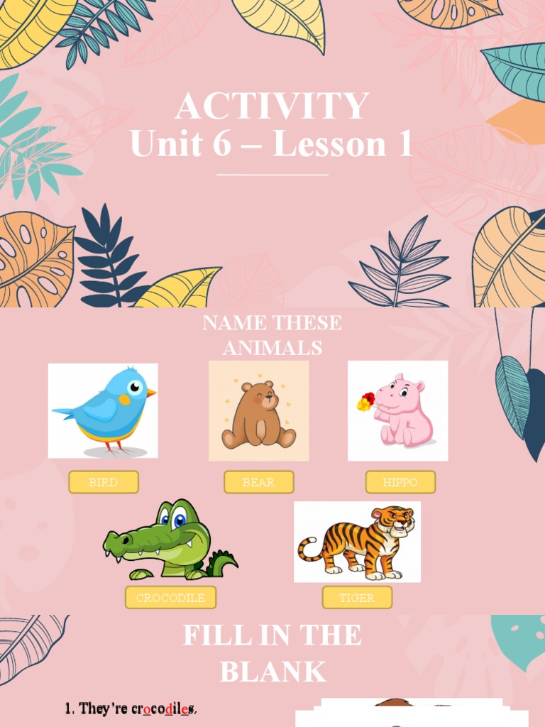 Unit 6 - Lesson 1 | PDF