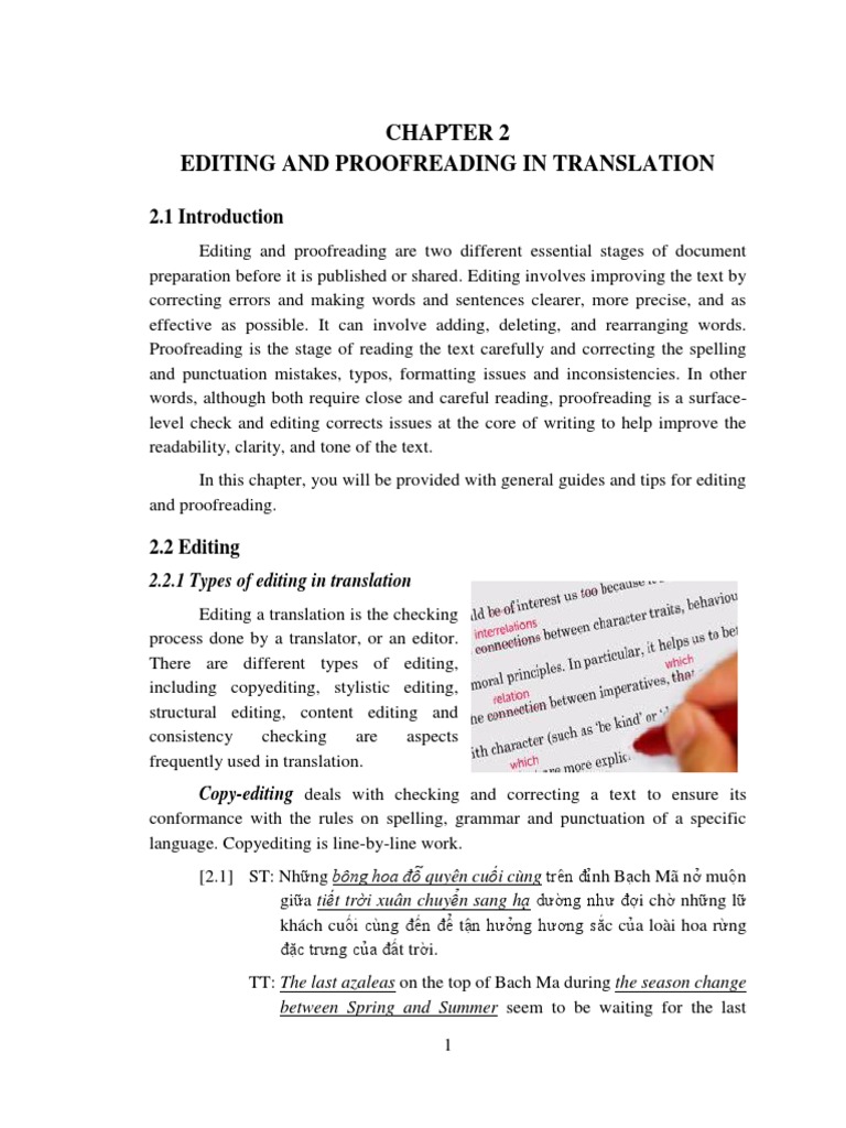 Editing and Proofreading in Translation | Download Free PDF ...