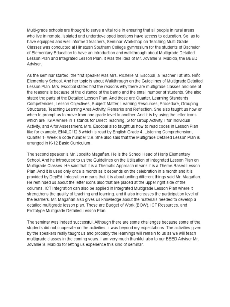 NARRATIVE | PDF | Lesson Plan | Educational Technology