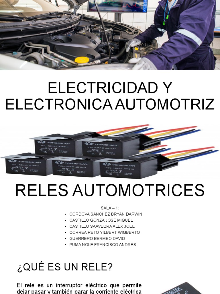 Reles Automotrices | PDF | Relé | Ingenieria Eléctrica