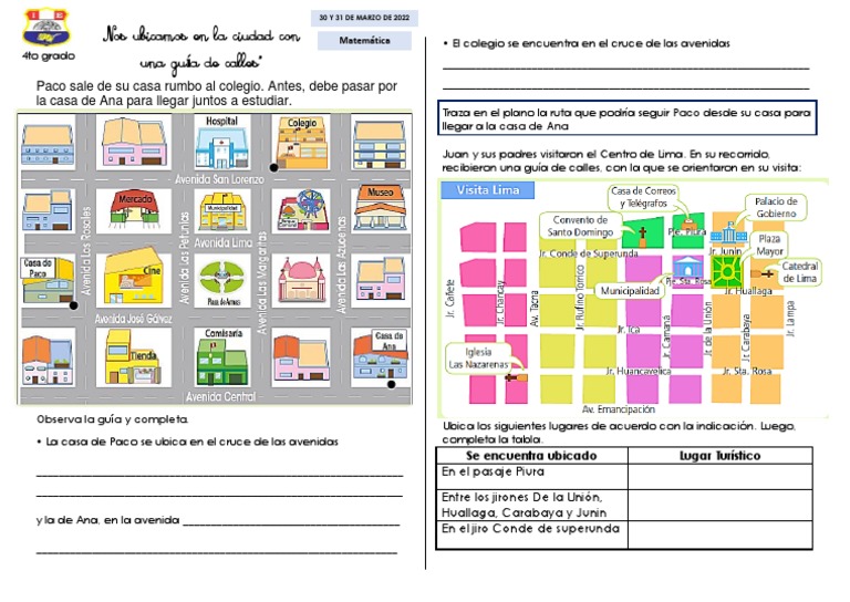 Guía de calles para orientarse en Lima | PDF