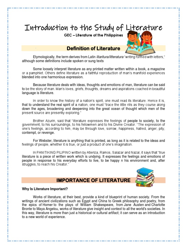 Introduction To Literature | PDF | Poetry | Empathy