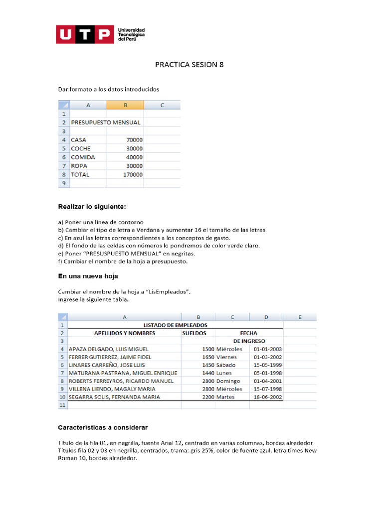 Practica Excel | PDF