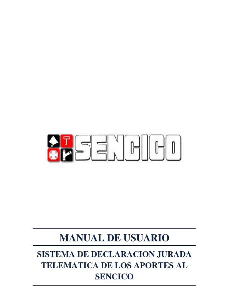 Manual de Usuario Sencico | PDF | Point and Click | Internet