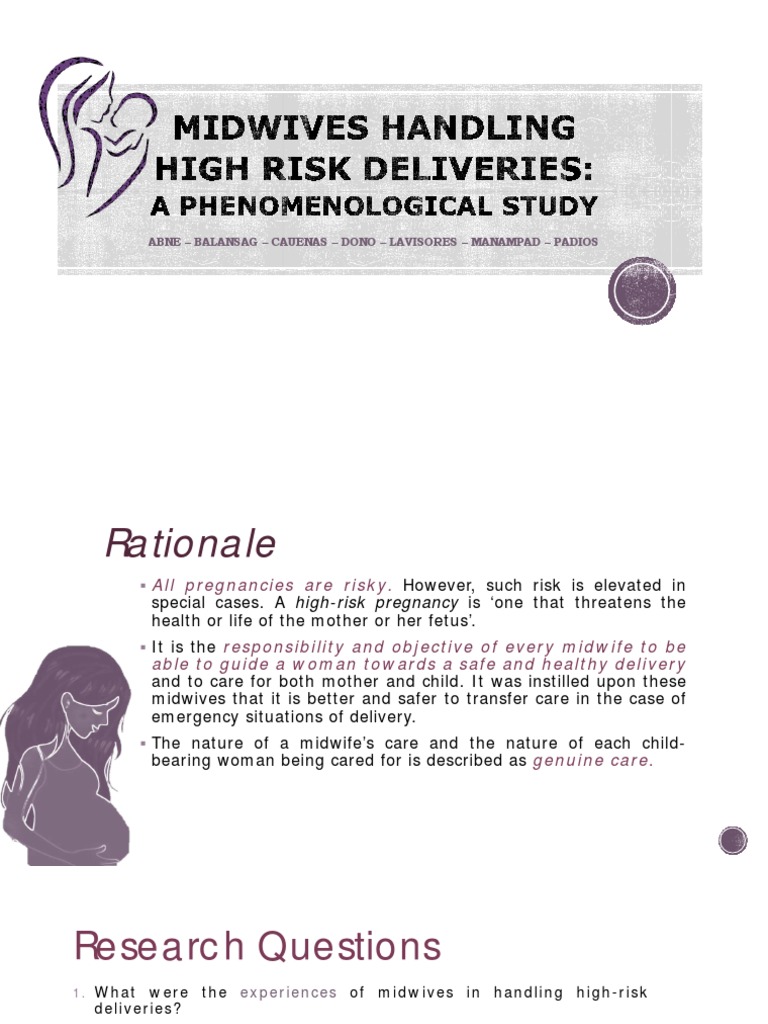 Thesis PPT: Midwives Handling High-Risk | PDF | Midwife | Midwifery
