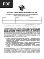 Skydive Consent Waiver PDF | PDF | Liability Insurance | Consent