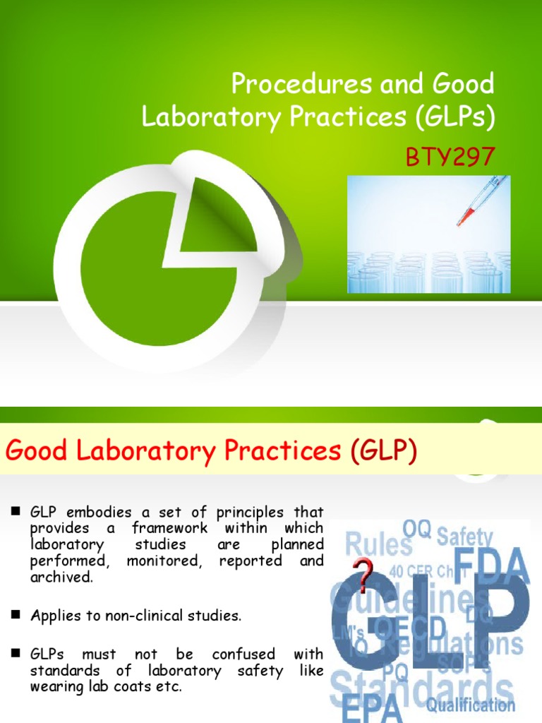 Procedures For Good Laboratory Practices | PDF