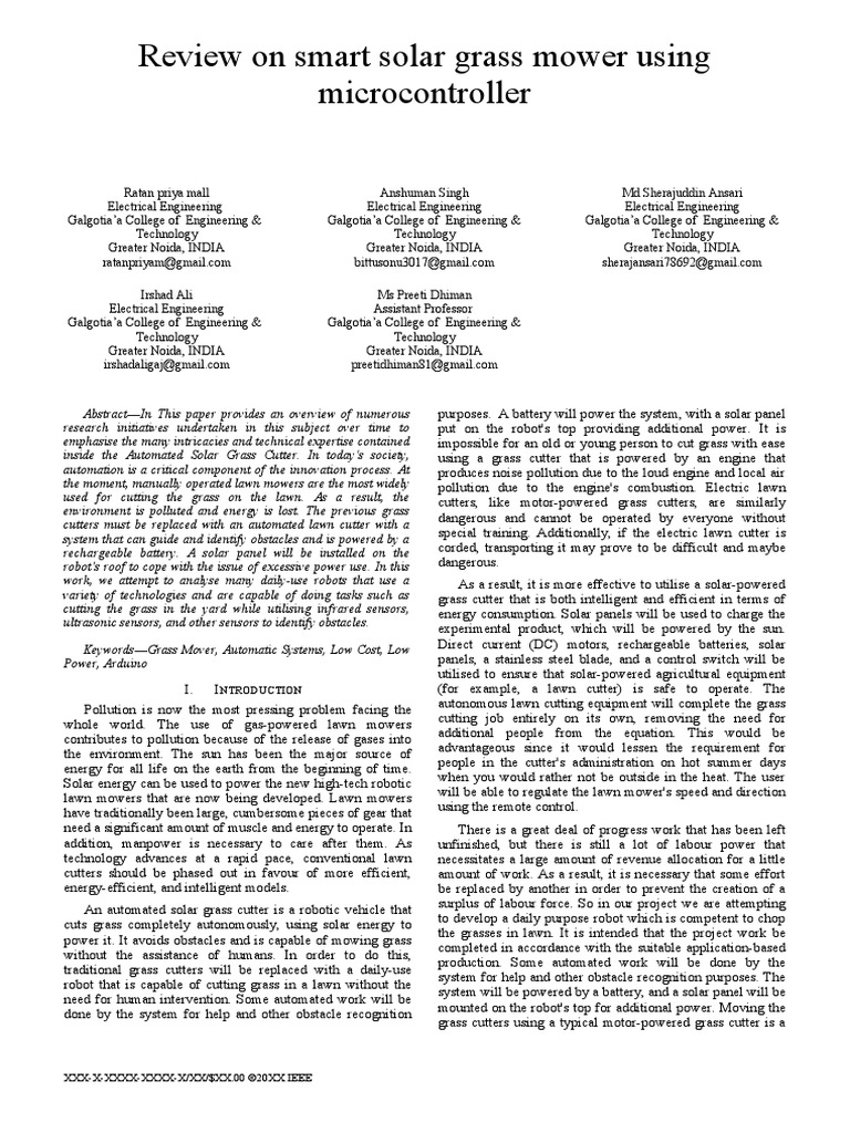 Review Solar Grass CUTTER (1) - 1 | PDF | Lawn Mower | Lawn