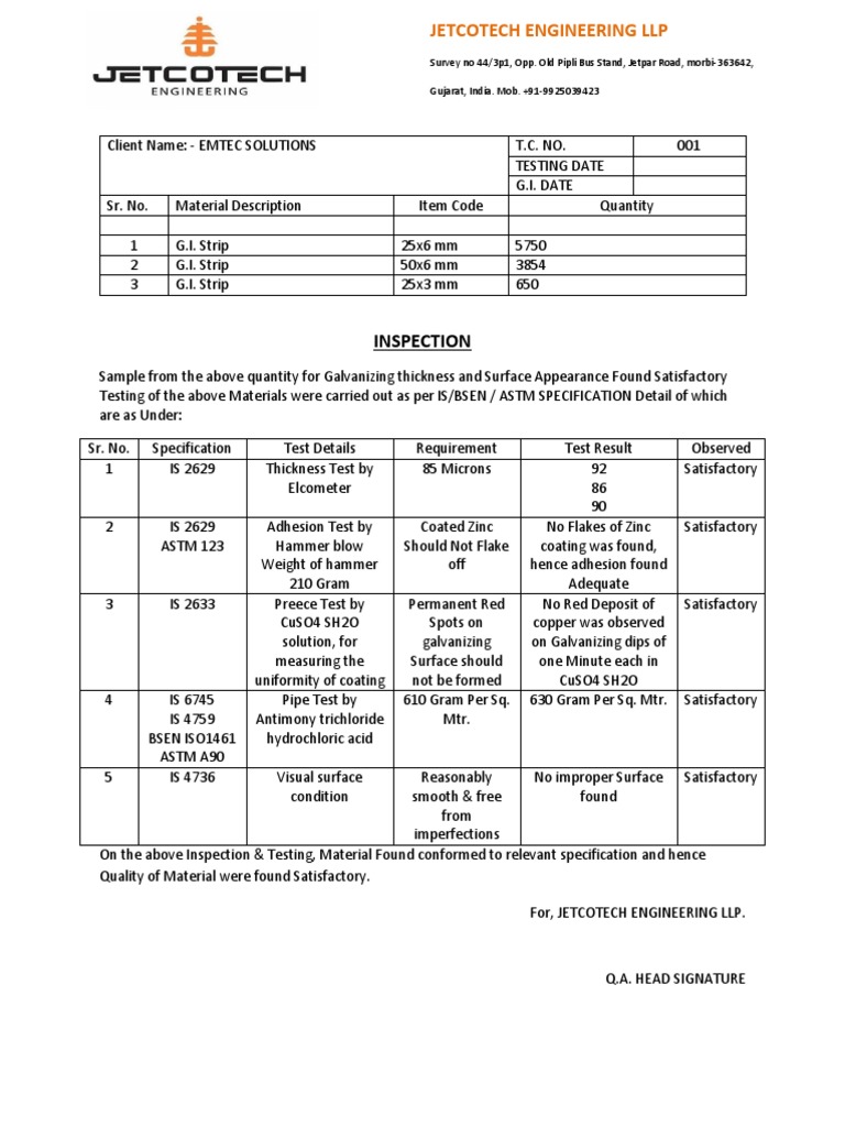 Technical Data Sheet Earthing Strip | PDF | Galvanization | Building ...