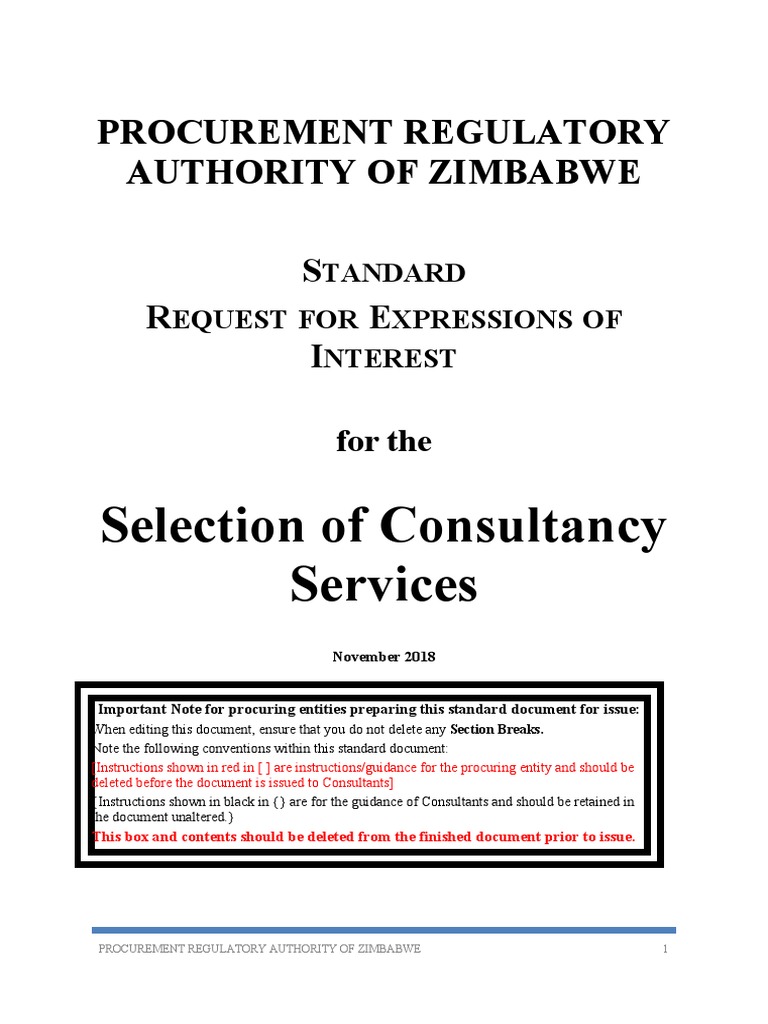Consultancy Services Expression of Interest | PDF | Government | Justice
