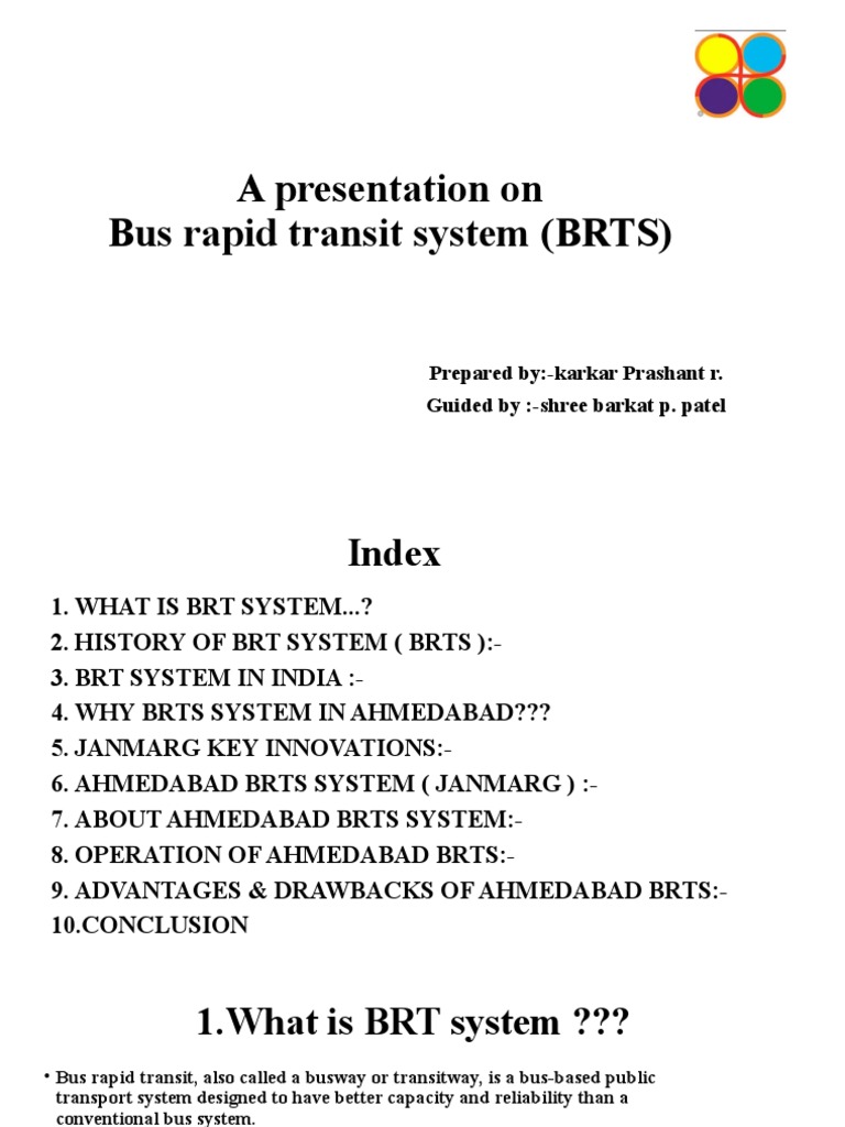 Bus Rapid Transit System 1 | PDF | Transport | Public Transport
