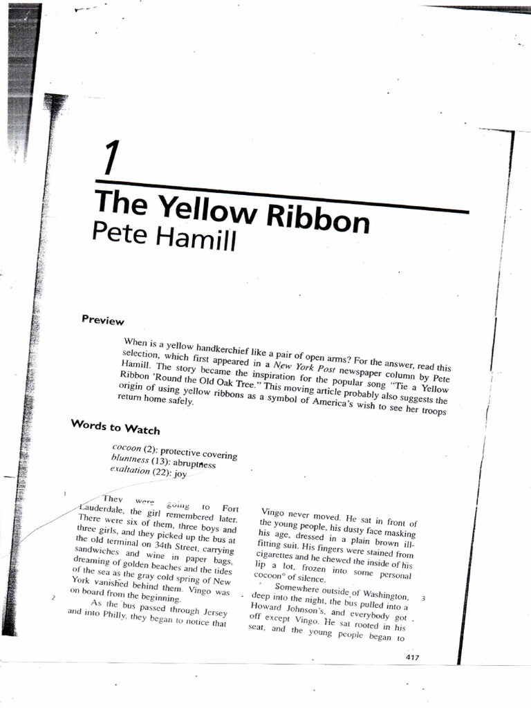 1 The Yellow Ribbon | PDF