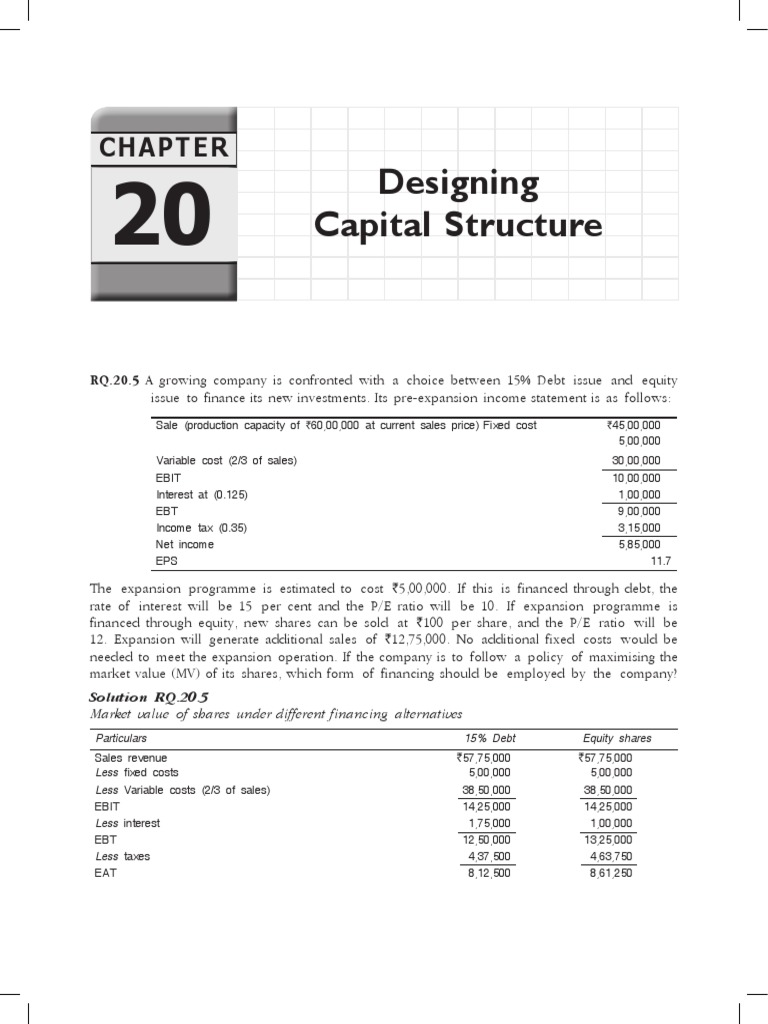 Maximizing Shareholder Value Through Optimal Capital Structure | PDF ...
