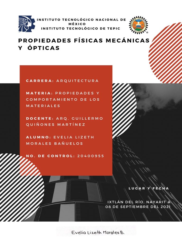 Propiedades Fisicas, Mecanicas y Opticas | PDF | Rieles | Ligero