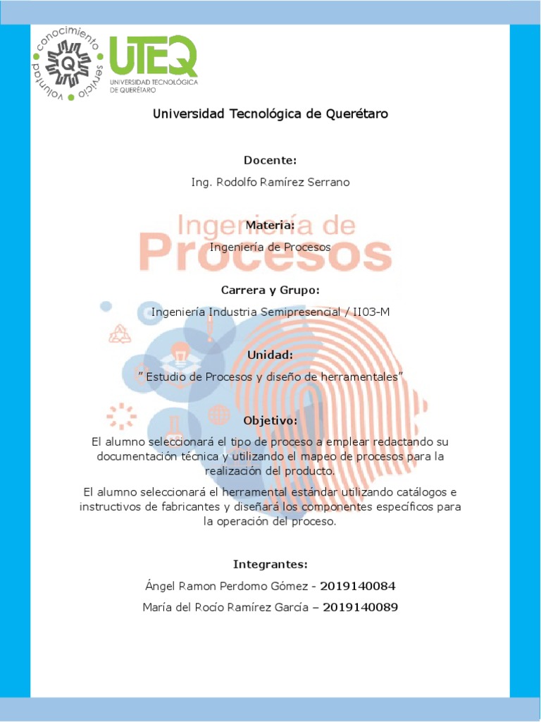 1° Evaluación Ingenieria de Procesos Terminado | PDF | Tornillo ...