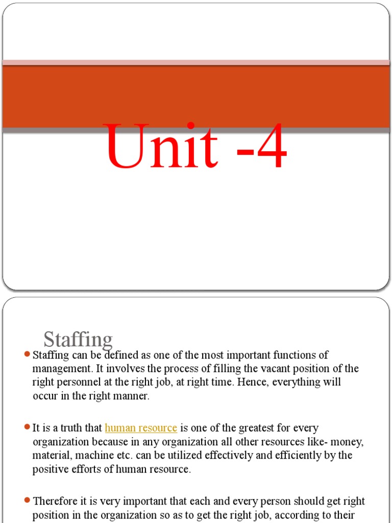 POM Unit 4 | PDF | Human Resources | Leadership
