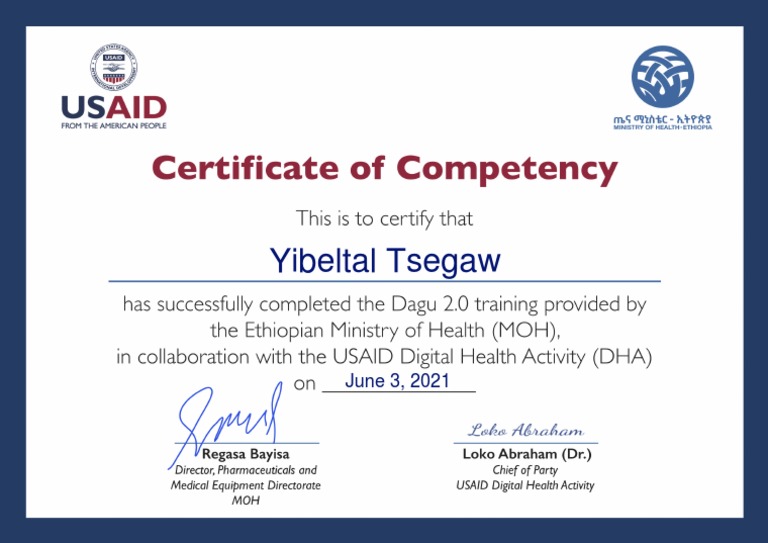 Dagu 2.0 Certificate | PDF