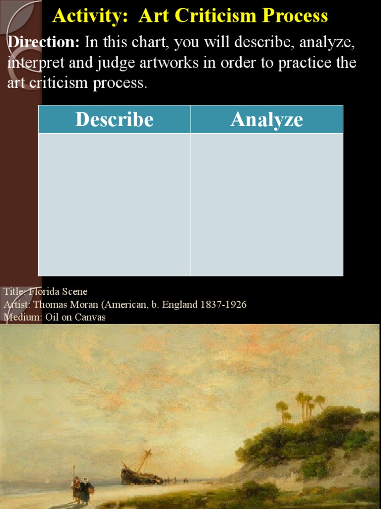 Art Criticism Process for Florida Scene | PDF