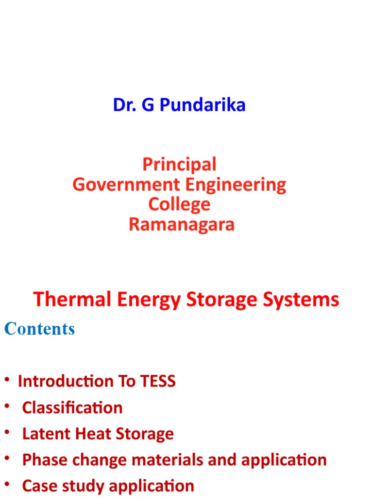 Thermal Energy Storage Systems | PDF | Energy Storage | Cogeneration