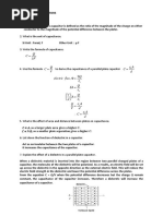 Electric Potential and Capacitance All Derivations | PDF | Capacitor | Capacitance