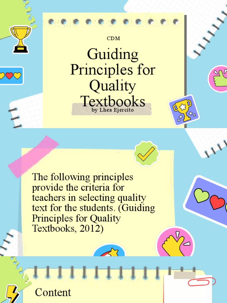 Guiding Principles For Quality Textbooks | Download Free PDF | Books ...
