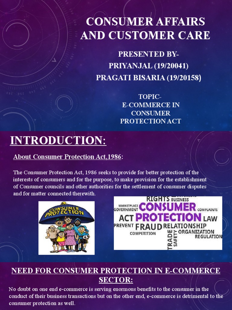 E-Commerce Consumer Protection Insights | PDF | E Commerce | Consumer ...