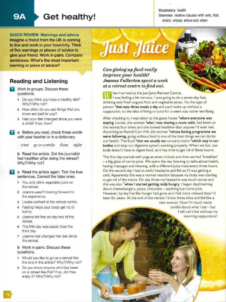 Student's Book Intermediate Unit 9 | PDF | Laughter | Sentence (Linguistics)