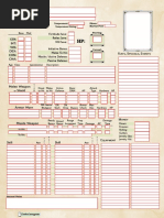 Robotech Character Sheets | PDF | Military Technology