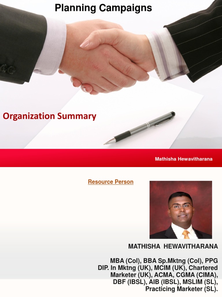 02 Organization Summary | PDF | Business