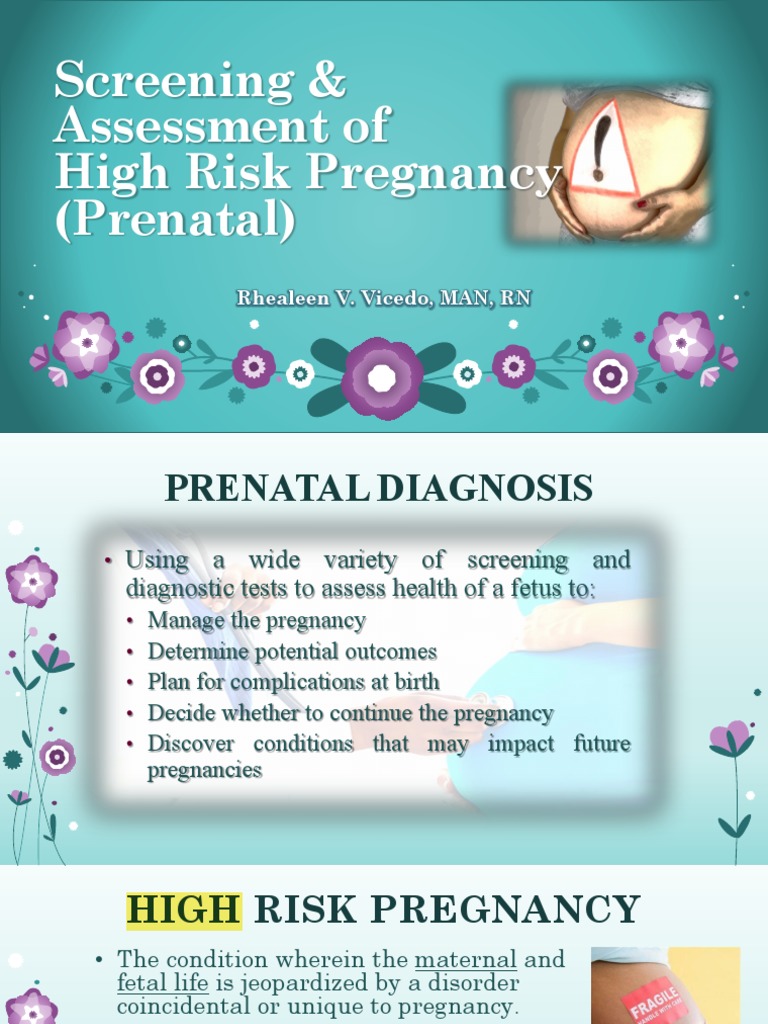 3 High Risk Pregnancy | PDF | Pregnancy | Medicine