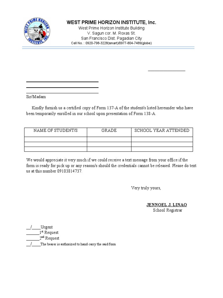 West Prime Horizon Institute, Inc | PDF