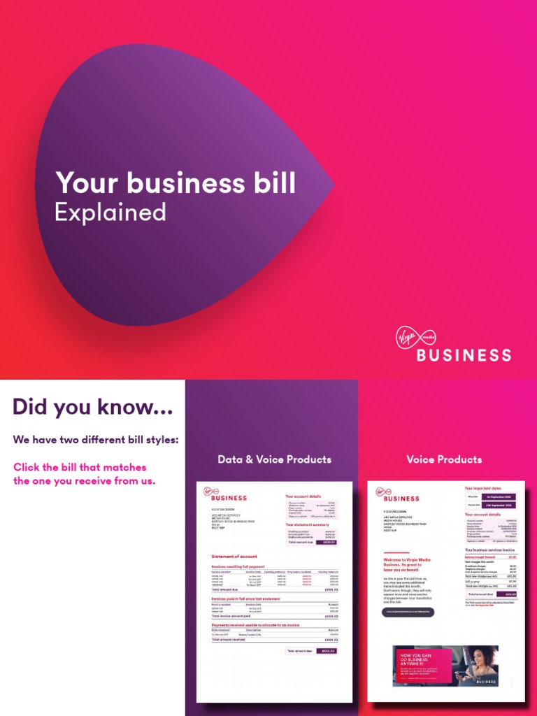 VMB Bill Explainer Compressed | PDF | Invoice | Payments