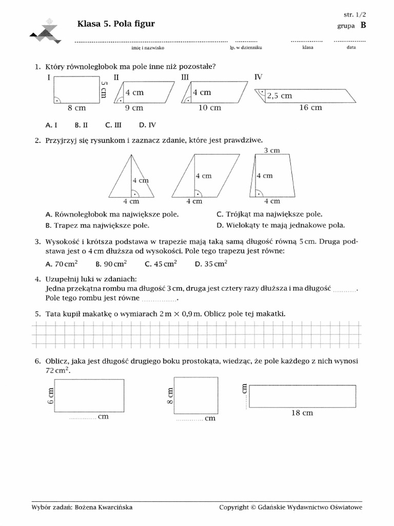 Pola Figur Klasa 5 | PDF