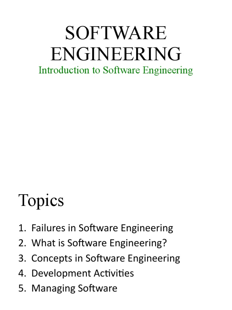 Introduction To Software Engineering | Download Free PDF | System | Use ...