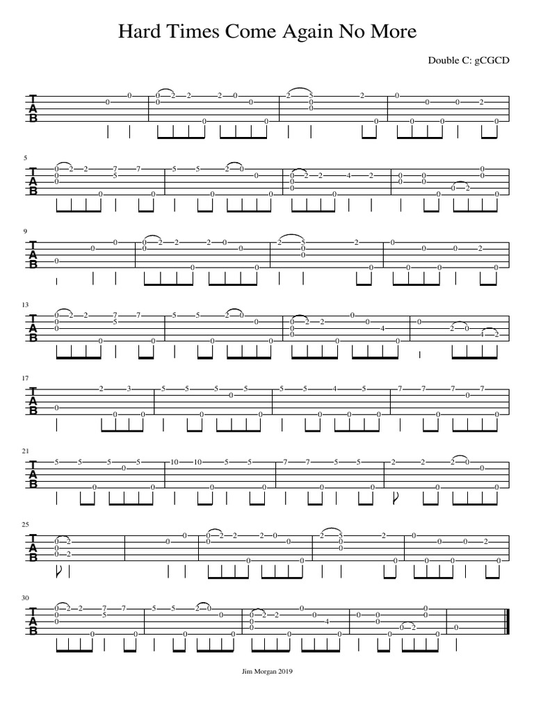 Hard Times Come Again No More | PDF