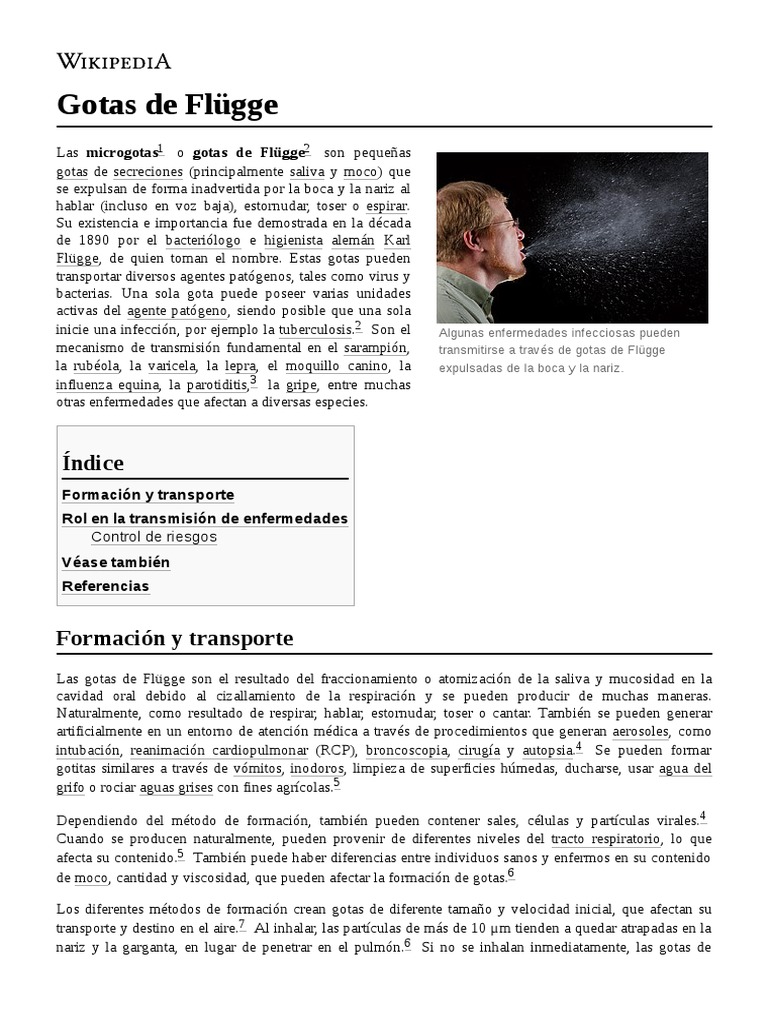 Gotas de Flügge | PDF | Medicina | Microbiología