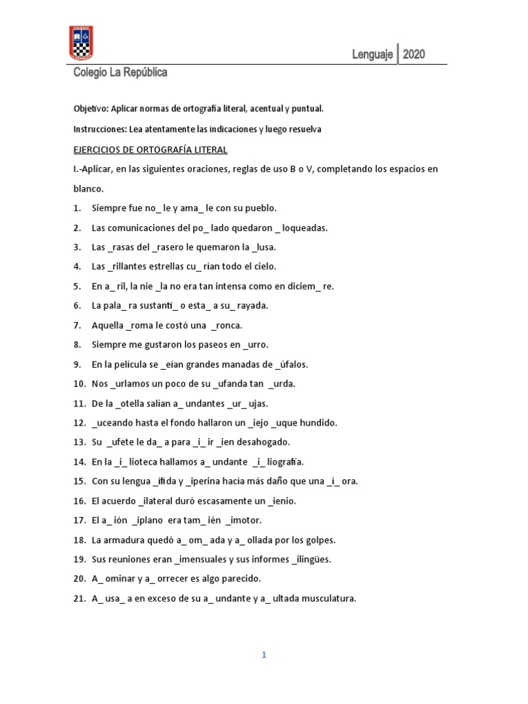 Guía de Ortografía | PDF | Universo | Cognición