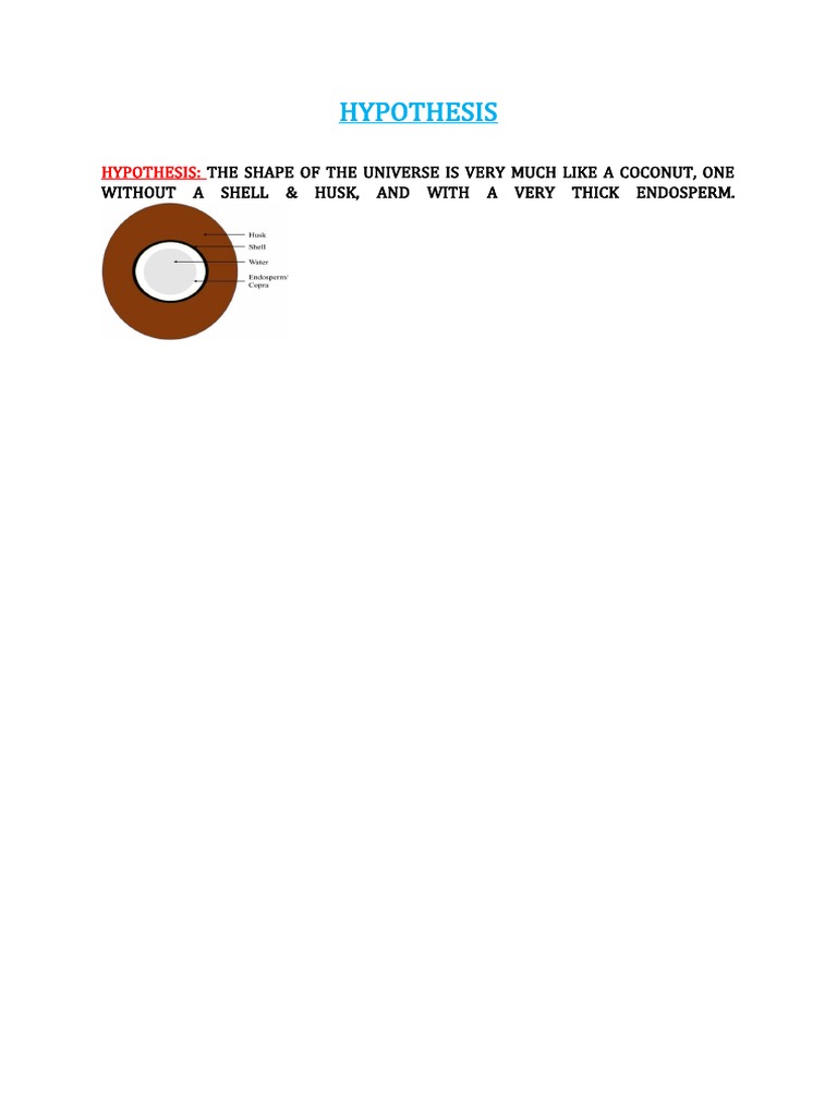 Hypothesis of The Universe | PDF | Young Adult