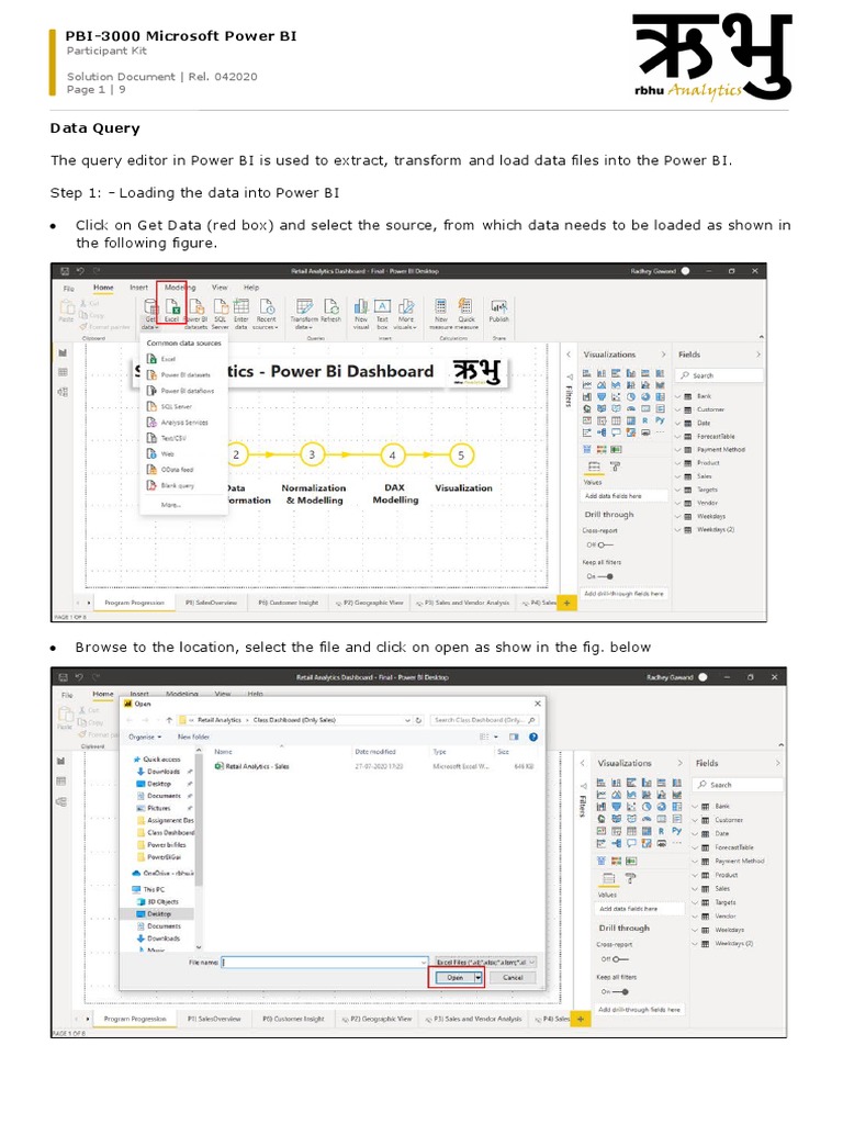 PBI-3000 Microsoft Power BI: Participant Kit Solution Document - Rel ...