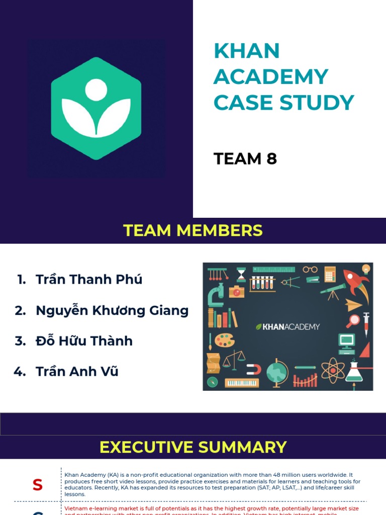 Khan Academy Case Study - Team 08 | PDF | Educational Technology | Learning