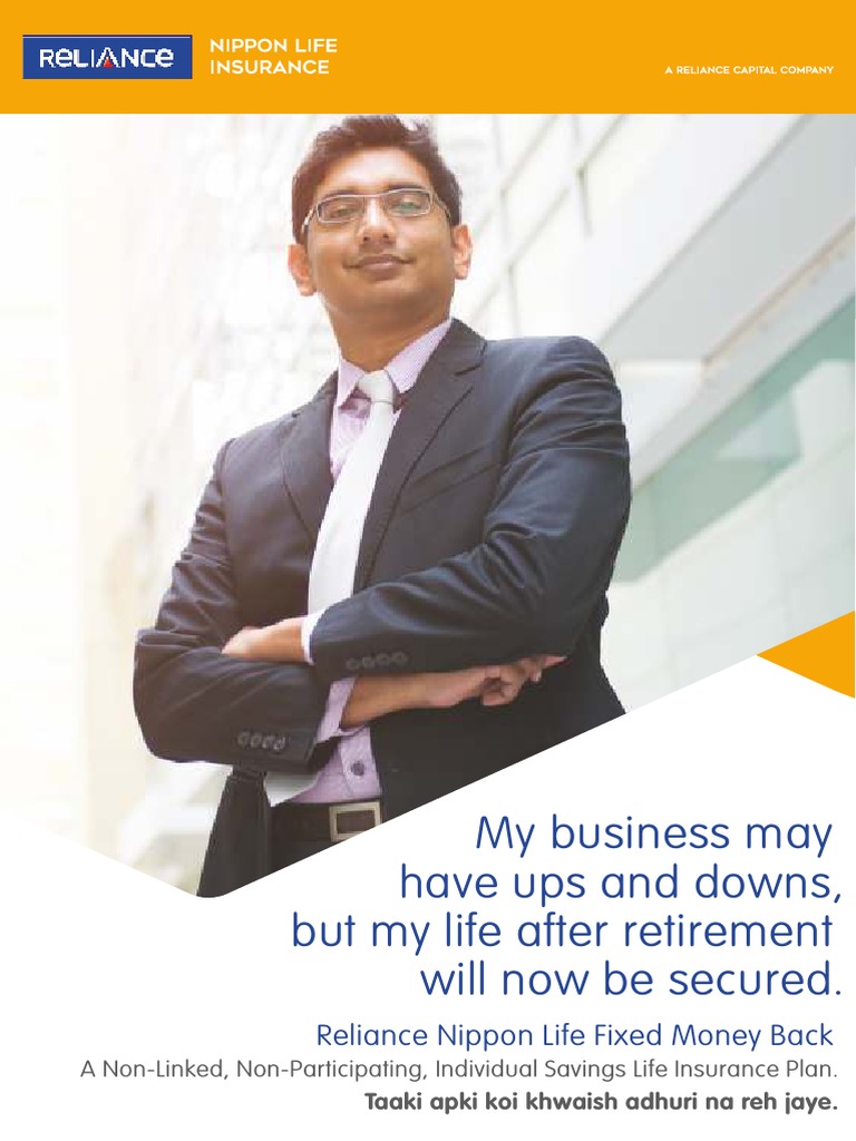 Fixed Money Back Plan - Brochure Web | PDF | Insurance | Life Insurance