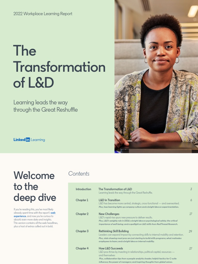 "2022 L&D Transformation Report" | PDF | Educational Technology ...