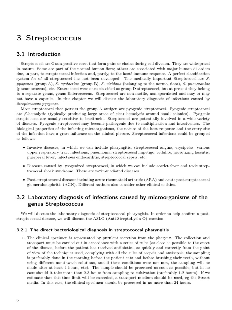Streptococcus Practical | PDF | Streptococcus | Medical Specialties