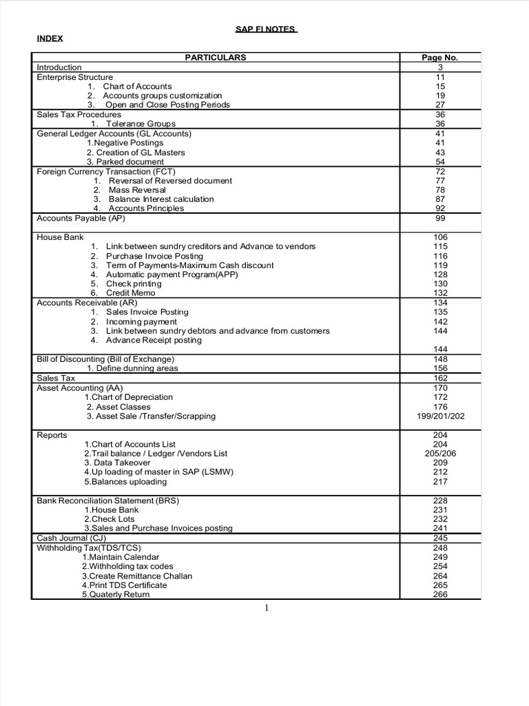 Sap Fico Self Study Material | PDF | Income Statement | Balance Sheet